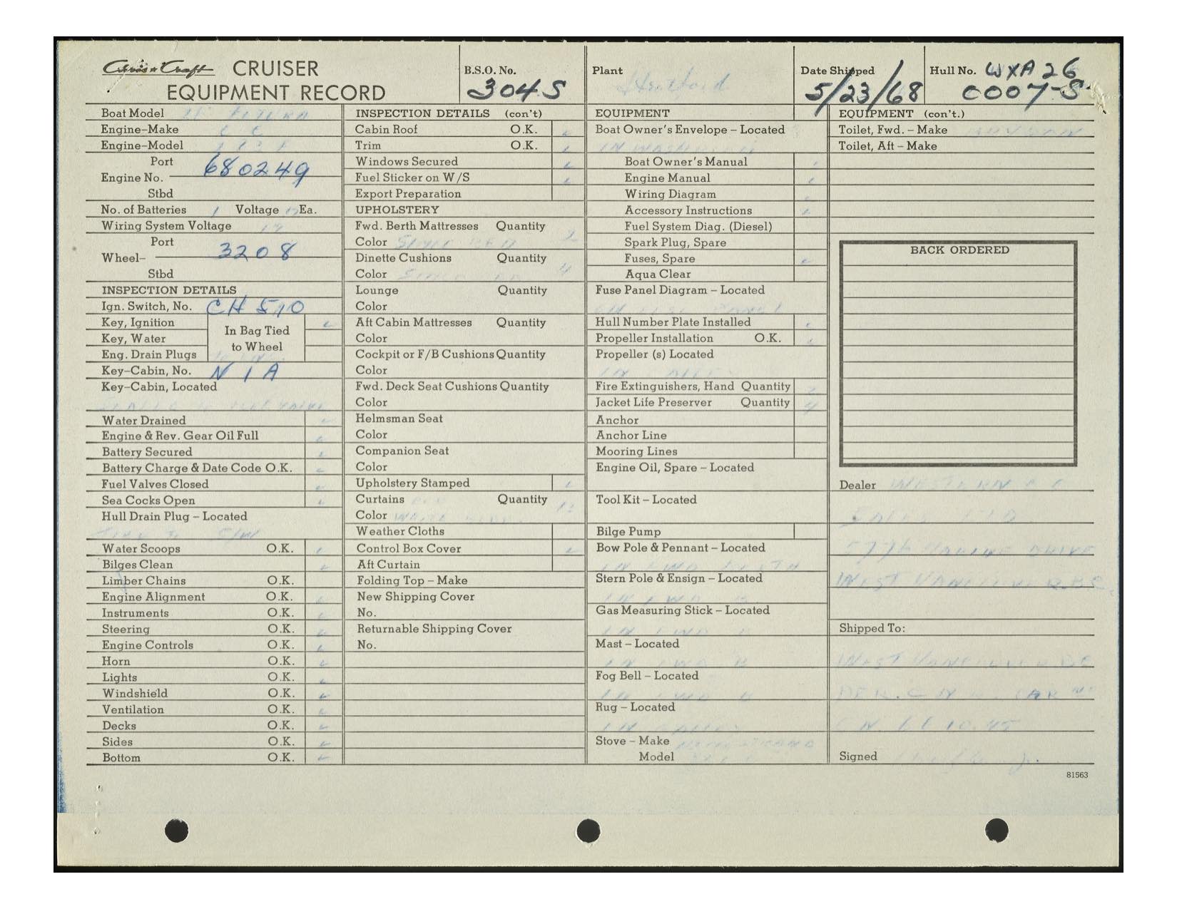 Hull Numbers and Chris Craft Archives | Pitch and Yaw